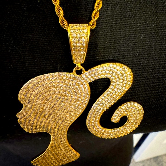 Barbie | Accessories | Barbie Core Rhinestone Necklace W Italian Rope ...